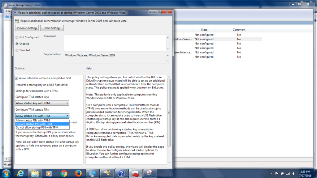 Setting Up a BitLocker startup PIN - Best Security Search