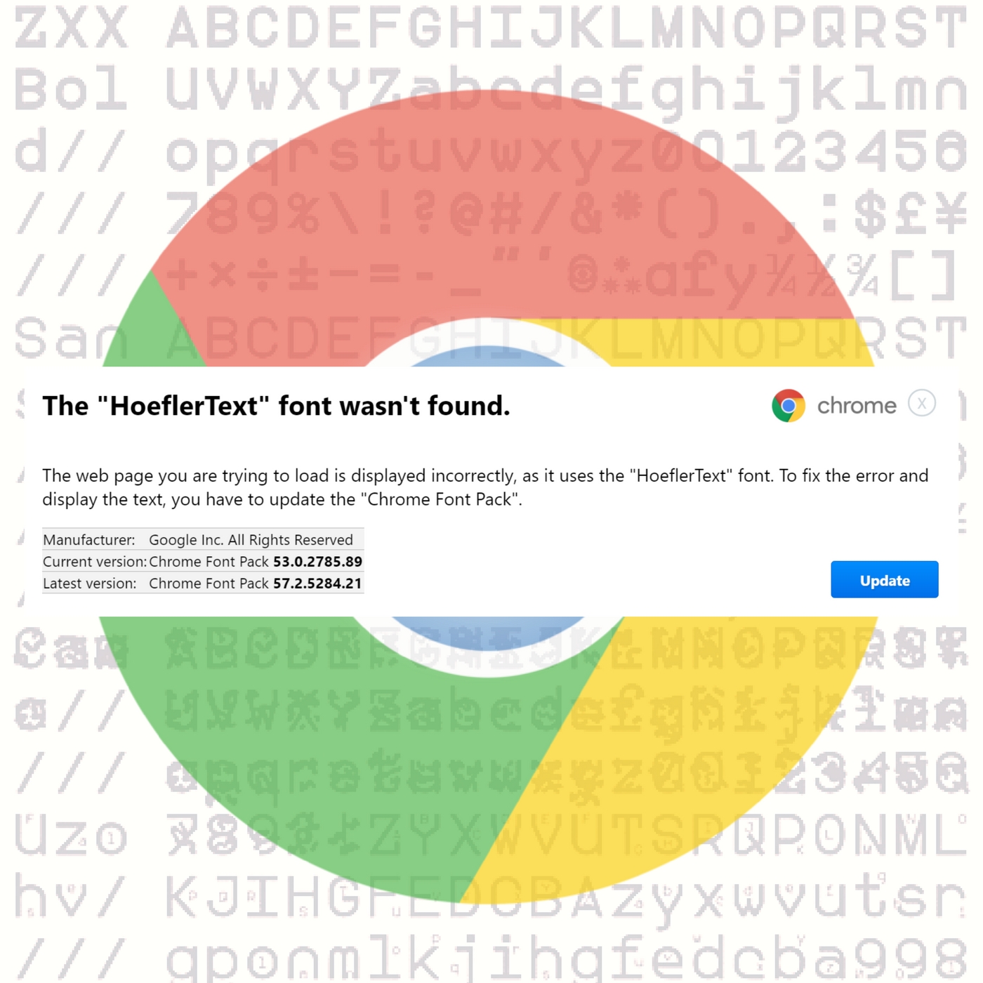Google Chrome Font Update Scam Pushes Malware Attacks