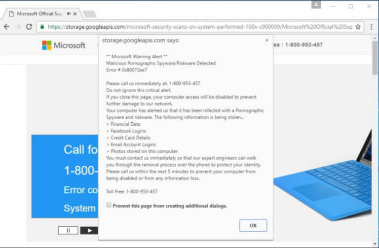 How to Remove Microsoft Warning Alert Pop-up Virus